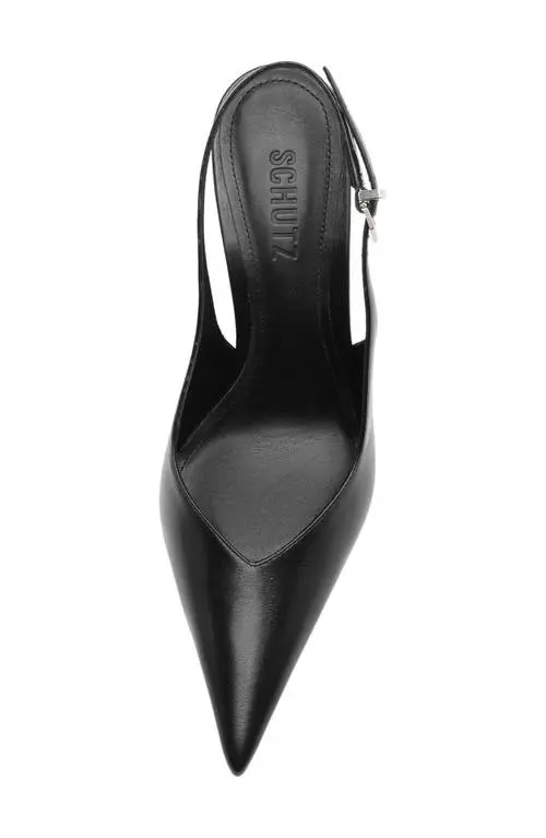 Schutz Siena Slingback Wedge Pumps - Black