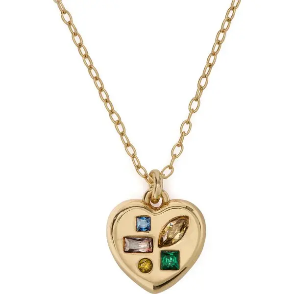 Kate Spade New York Self-love Club Pendant Necklace - Gold Multi