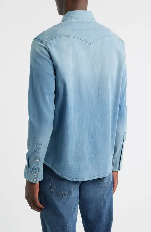 Ag Huston Classic Fit Western Denim Snap-up Shirt - Stanton