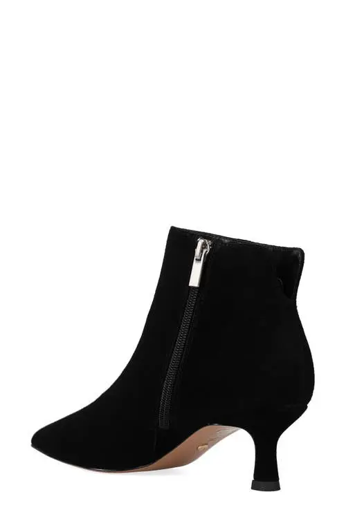 Pelle Moda Kiesa Pointed Toe Kitten Heel Bootie - Black