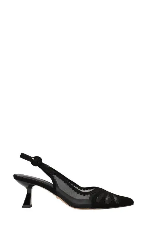 Pelle Moda Jacie Pointed Toe Slingback Pumps - Black