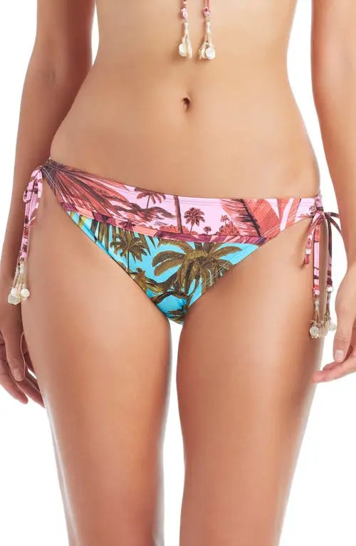 ROD BEATTIE Tie Side Hipster Bikini Bottom - Multi Blue