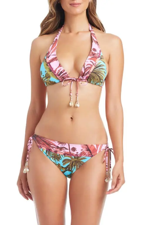 BLEU BY ROD BEATTIE Tie Side Hipster Bikini Bottom - Multi Blue