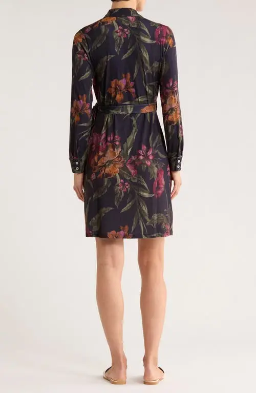 Tommy Bahama Carmela Orchid Isle Long Sleeve Wrap Dress