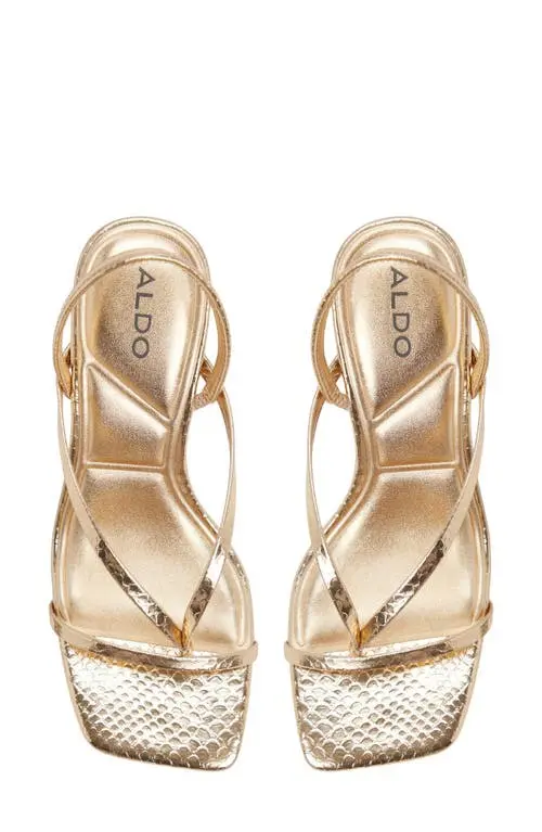 Aldo Riva Slingback Sandal - Gold