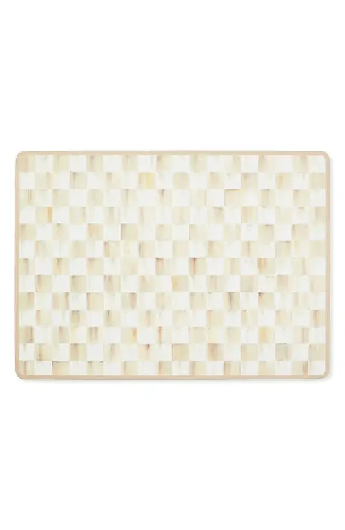 MACKENZIE-CHILDS Check Set Of 4 Placemats - Mocha