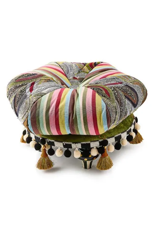 MACKENZIE-CHILDS Birdsong Footstool - Green