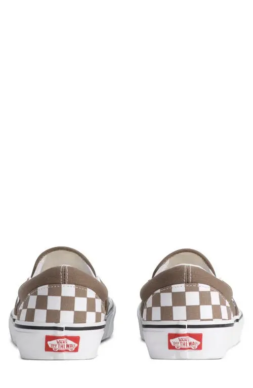VANS Classic Slip-on Sneaker - Checkerboard Walnut