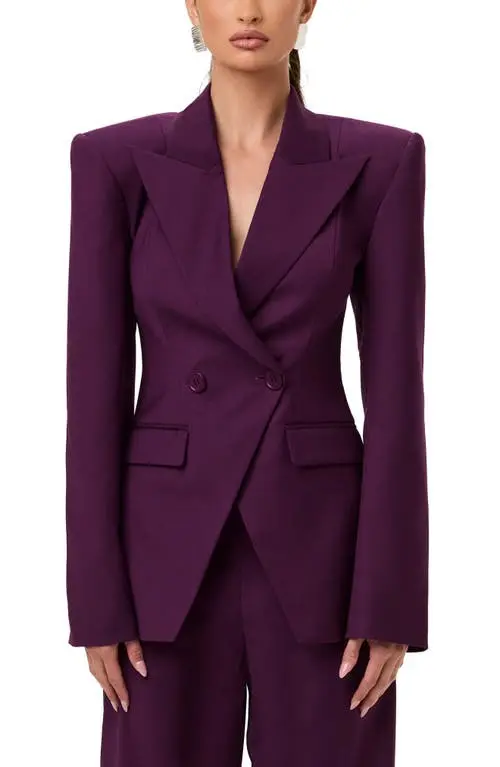 Naked Wardrobe Double-breasted Blazer - Dark Berry