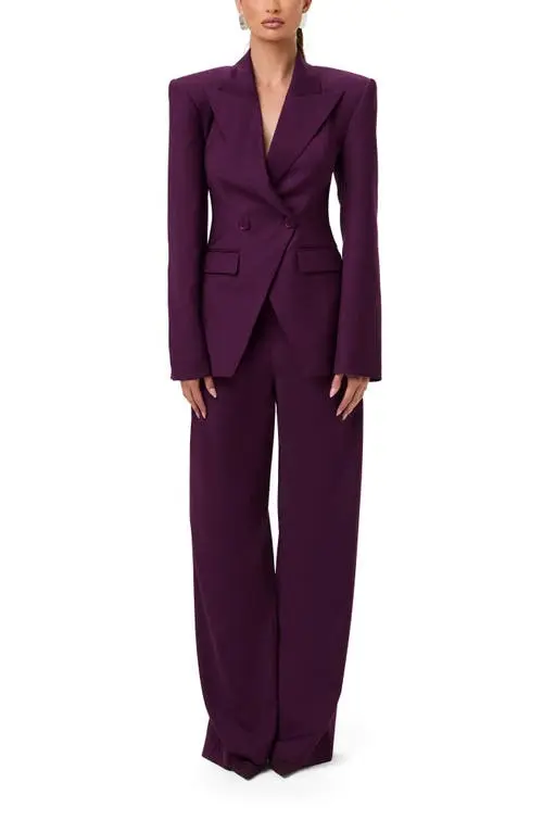 Naked Wardrobe Double-breasted Blazer - Dark Berry