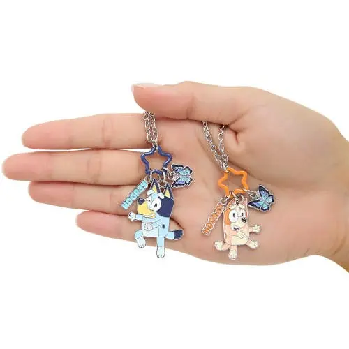 BLUEY Bff Pendant Necklace Set With Star And Charm Tags