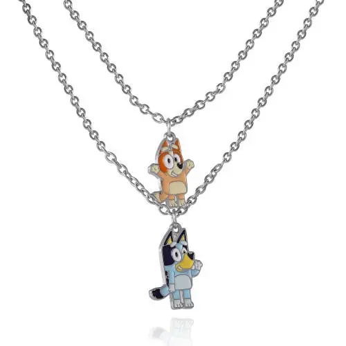 BLUEY Layered Pendant Necklace - Multi