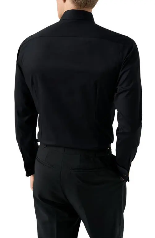 Eton Slim Fit Cotton Plissé Tuxedo Shirt