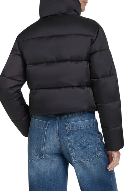 Champion Water Resistant Crop Puffer Jacket - Black