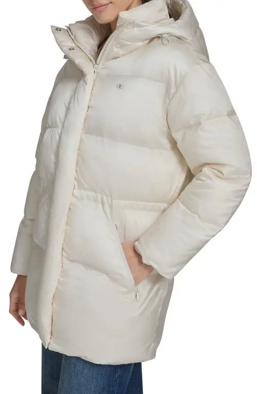 Champion Water Resistant Hooded Puffer Coat - White