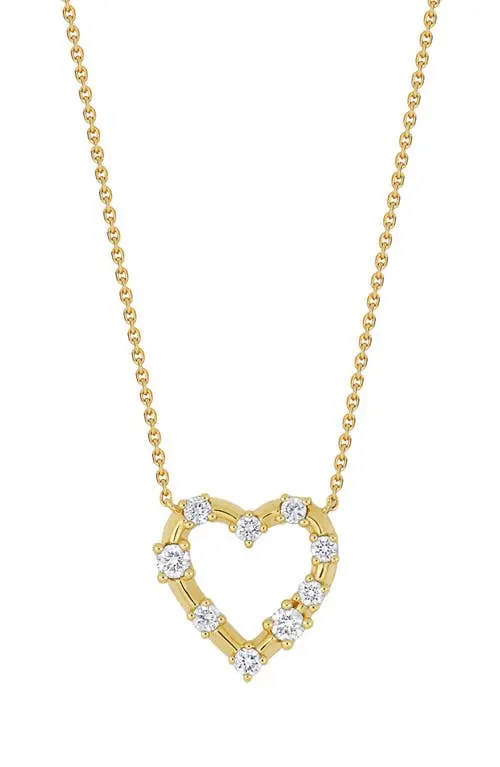 Bony Levy Mini Solstice Diamond Heart Pendant Necklace - 18k Yellow Gold
