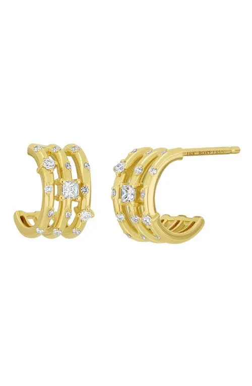 Bony Levy Solstice Diamond Triple Hoop Earrings - 18k Yellow Gold