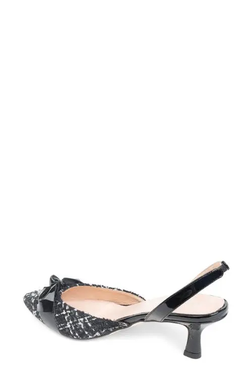 PATRICIA GREEN Paris Bow Slingback Kitten Heel Pumps