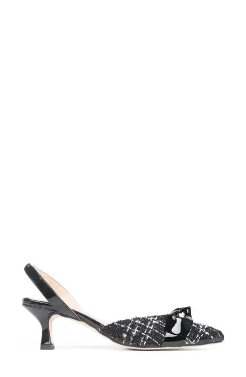 PATRICIA GREEN Paris Bow Slingback Kitten Heel Pumps