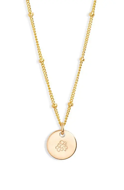 NASHELLE Petite Birth Flower Pendant Necklace - Gold Fill