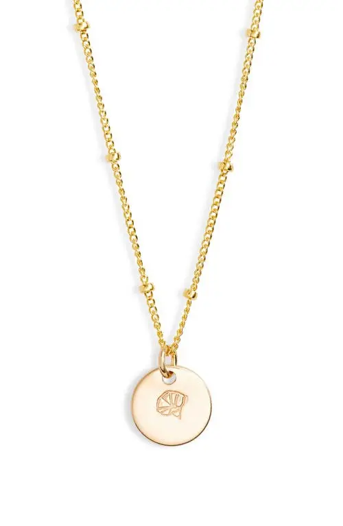 NASHELLE Petite Birth Flower Pendant Necklace - Gold Fill