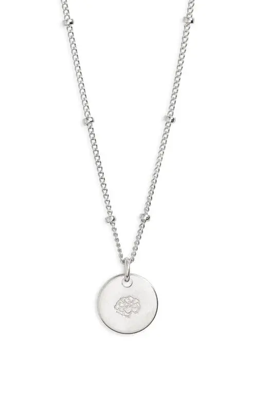 NASHELLE Petite Birth Flower Necklace - Sterling Silver