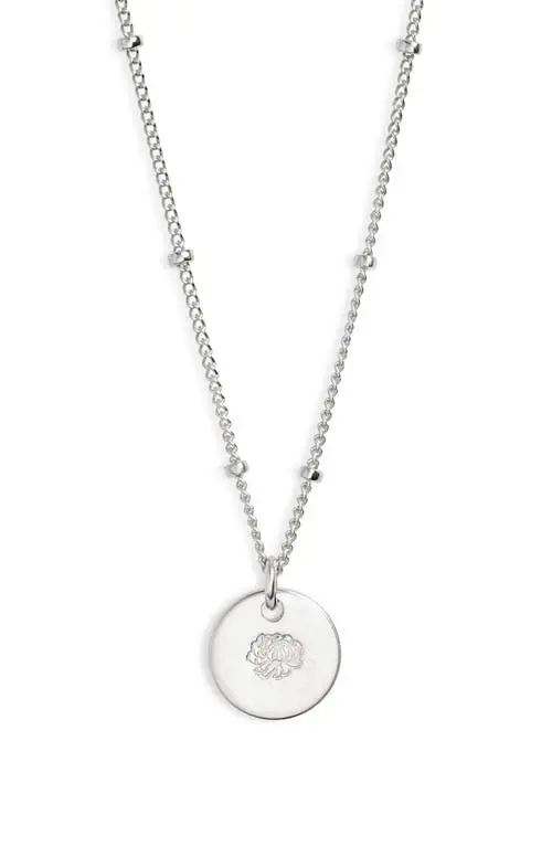 NASHELLE Petite Birth Flower Necklace - Sterling Silver