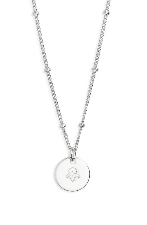 NASHELLE Petite Birth Flower Necklace - Sterling Silver