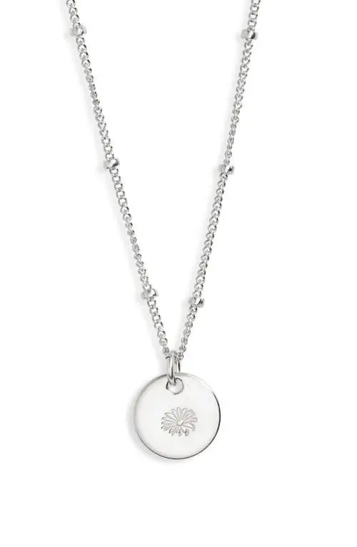 NASHELLE Petite Birth Flower Necklace - Sterling Silver