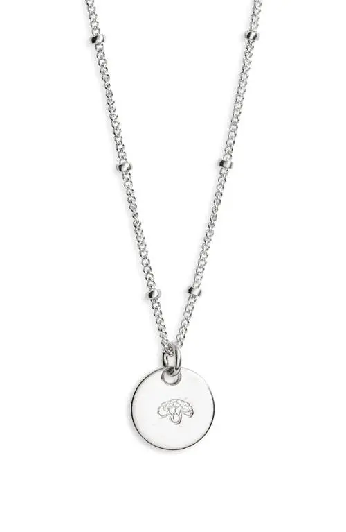NASHELLE Petite Birth Flower Necklace - Sterling Silver