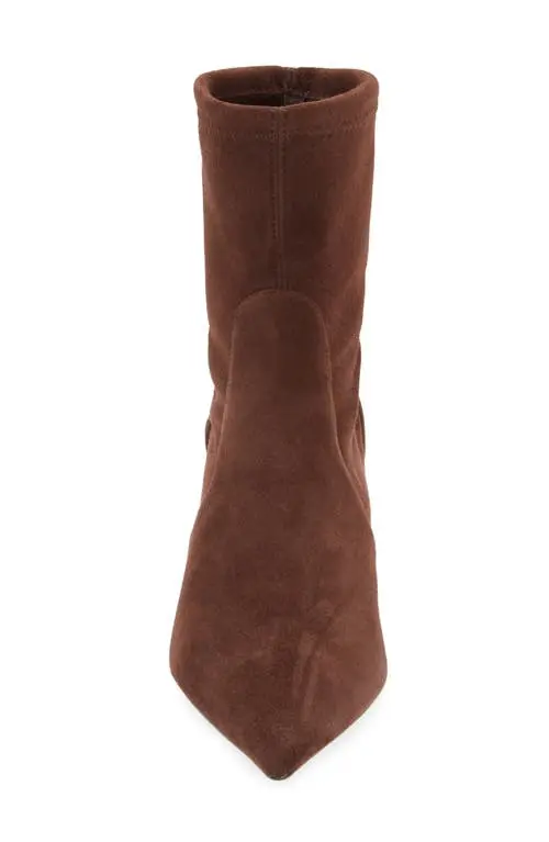 STUART WEITZMAN Supersculpt Leather Booties - Walnut