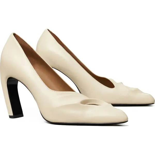 Tory Burch Pointed Toe Pump - Stone Sand