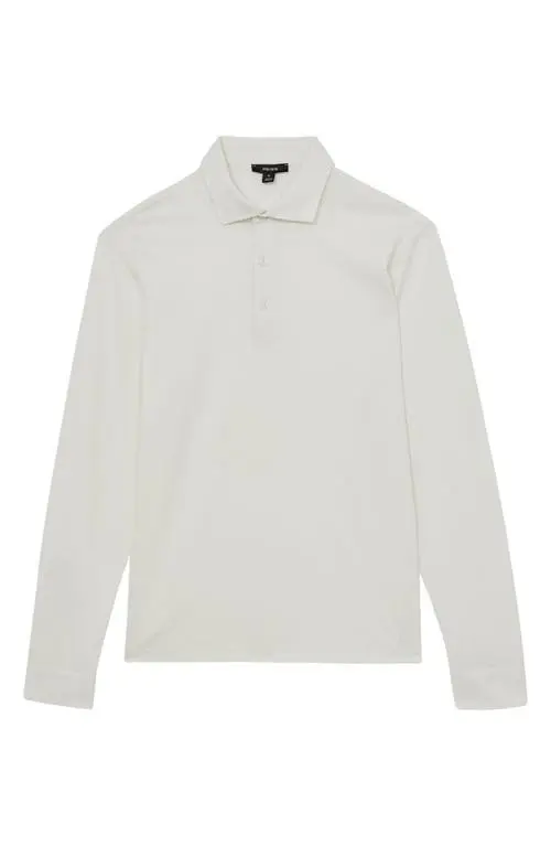 REISS Portofino Long Sleeve Supima® Cotton Polo