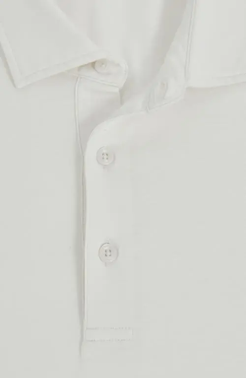 REISS Portofino Long Sleeve Supima® Cotton Polo
