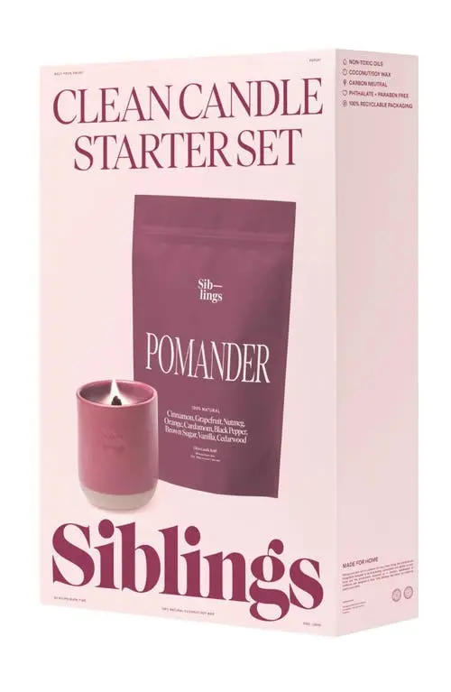 SIBLINGS Tomtens Pomander Clean Candle Starter Set - White