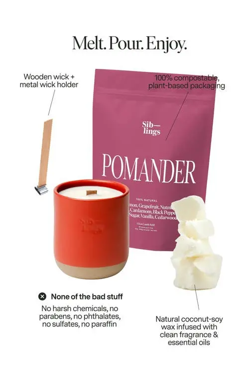 SIBLINGS Tomtens Pomander Clean Candle Starter Set