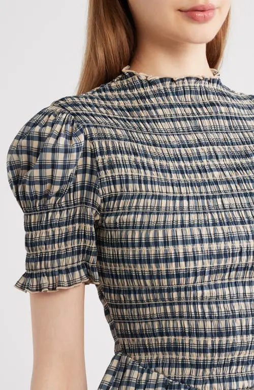 REFORMATION Aggie Smocked Top