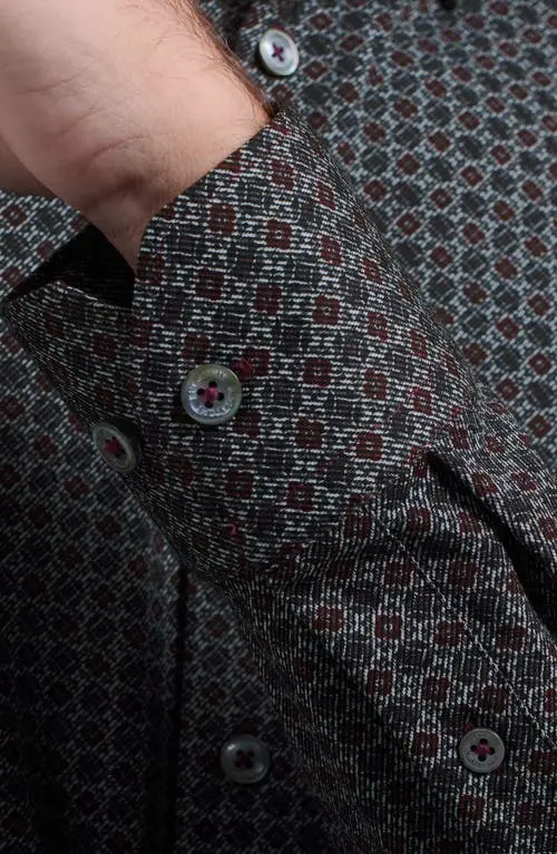Bugatchi Ooohcotton® Jules Floral Twill Button-down Shirt