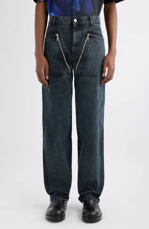 Dries Van Noten Pexior Zip Detail Jeans