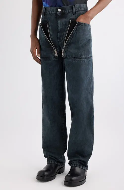 Dries Van Noten Pexior Zip Detail Jeans