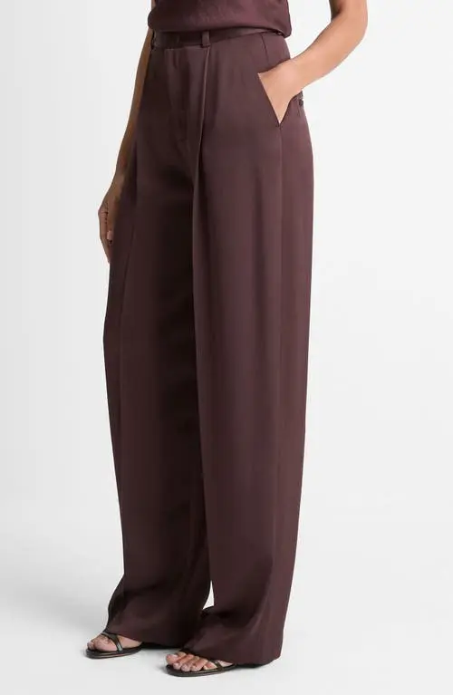 Vince Wide Leg Pleated Trousers