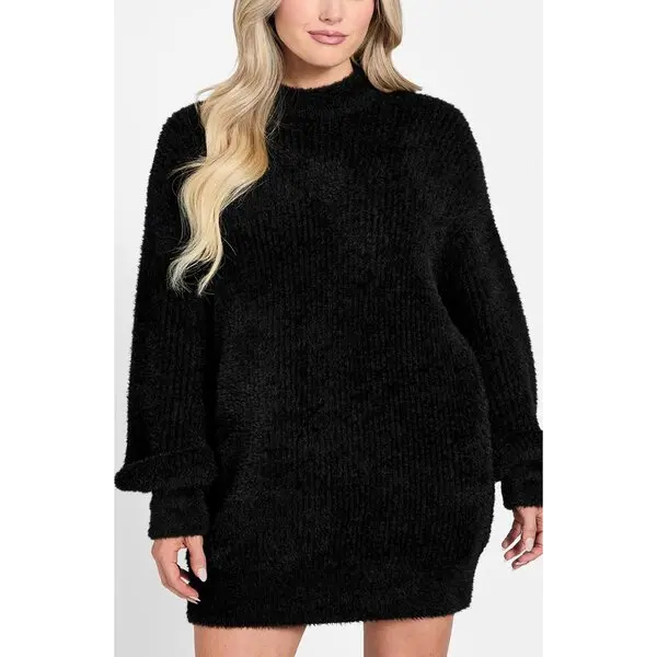 Guess Torri Mock Neck Tunic Sweater