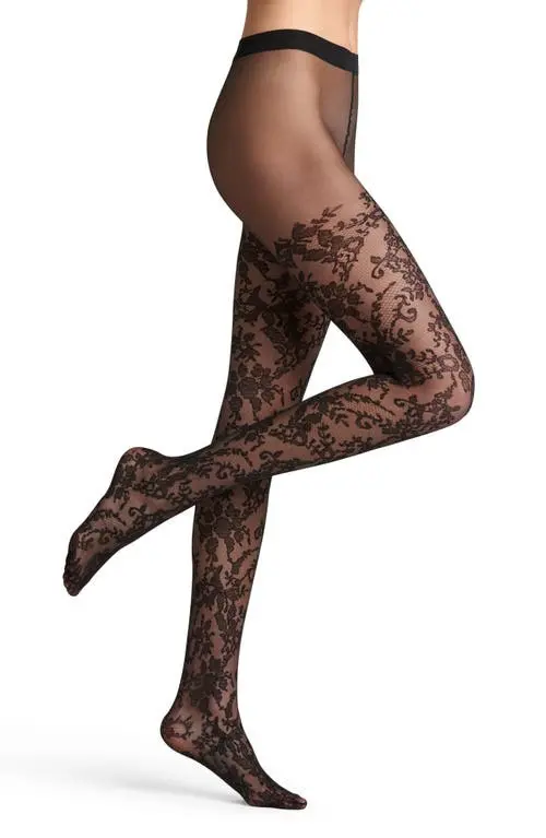 Falke Sensual Boulevard Tights - Black