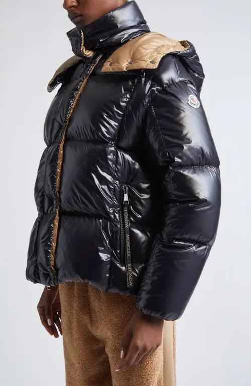 Moncler Parana Down Jacket With Removable Hood - Black