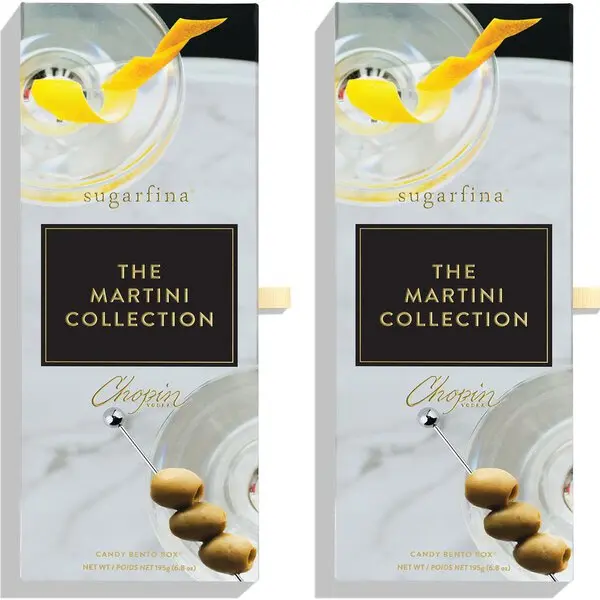 SUGARFINA The Martini Collection 3-piece Candy Bento Box Duo - No Color
