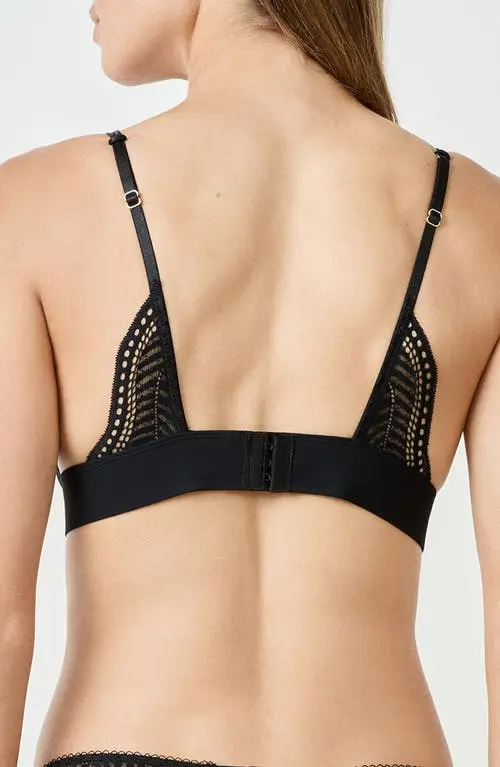 ETAM Audace Lace Triangle Bra - Black