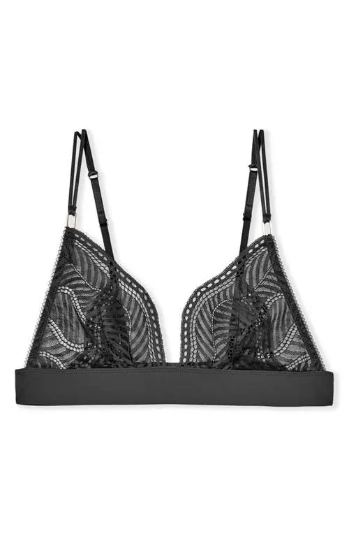 ETAM Audace Lace Triangle Bra - Black