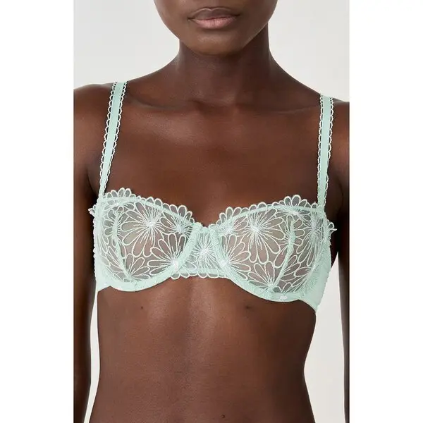 ETAM Daisy Underwire Balconette Bra - Celadon