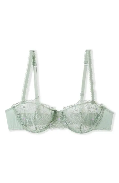ETAM Daisy Underwire Balconette Bra - Celadon