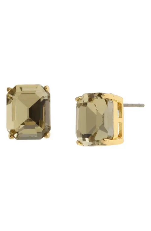 Kurt Geiger Square Crystal Stud Earrings - Light Colorado